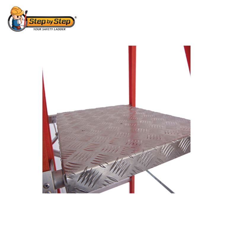 Fiberglass Platform Trolley Ladder